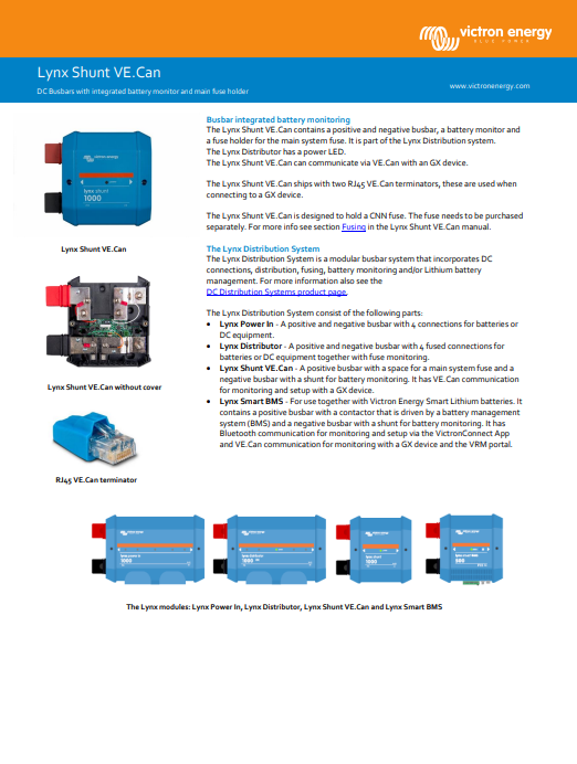 Victron Lynx Shunt VE.Can (M8)